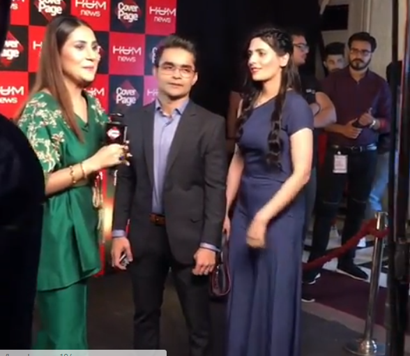 Anchor Shahzeb Khanzada with his Wife at Hum Showcase | Dailyinfotainment