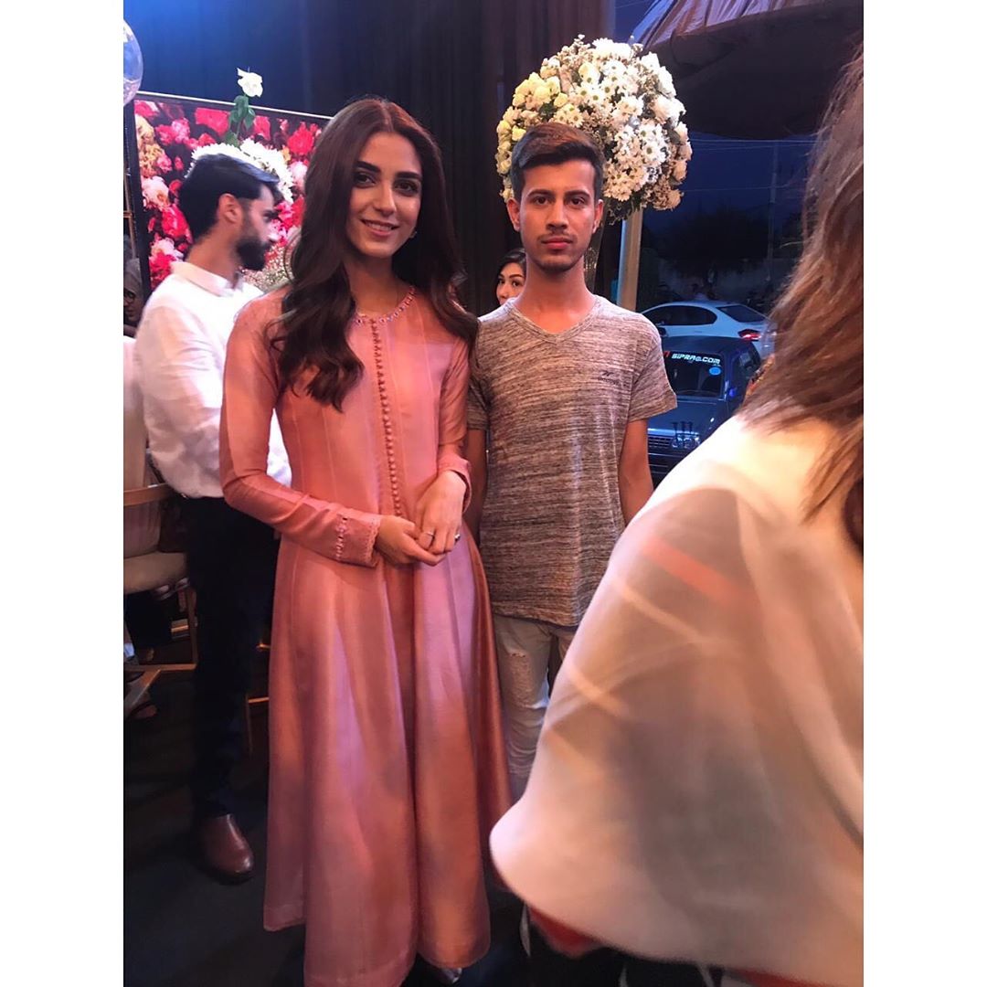 Awesome Maya Ali with her Brother at an Event | Dailyinfotainment