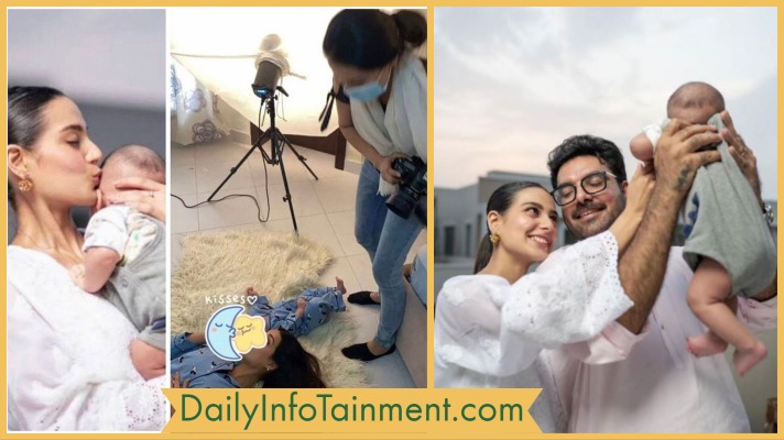 Iqra Aziz BTS Photoshoot with Her Newborn Son | Dailyinfotainment