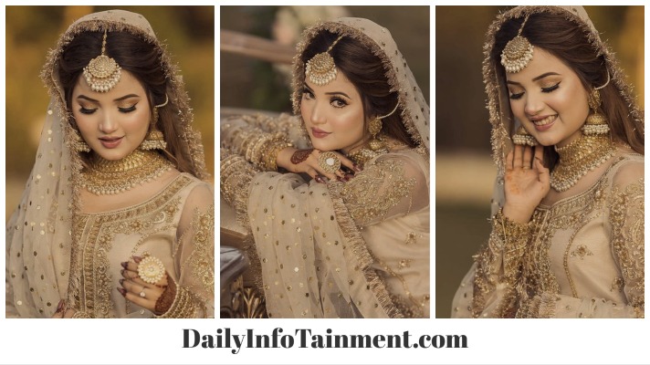 Rabeeca Khan All dolled up in alluring wedding dress by Faiza Salon ...