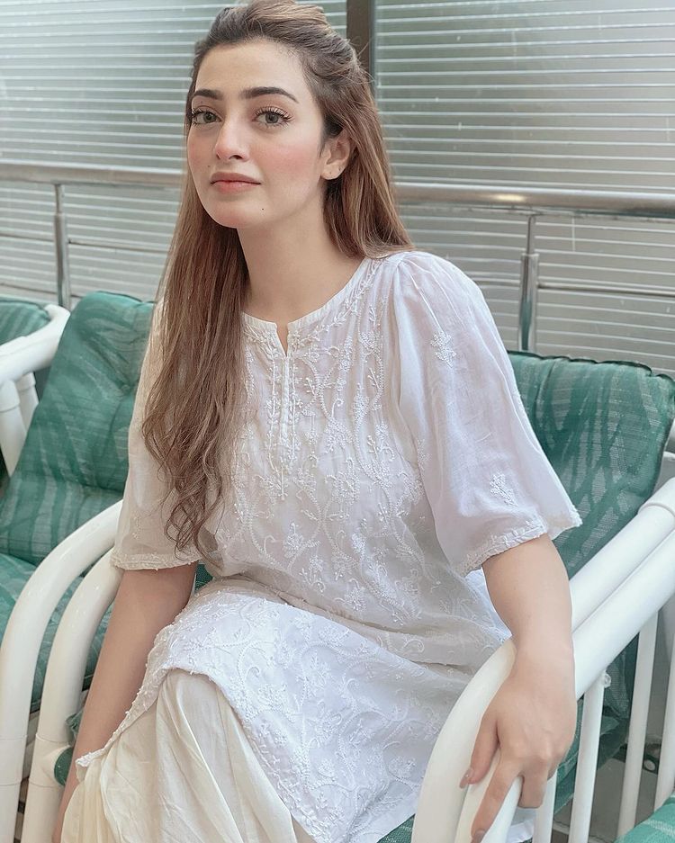 Nawal Saeed Adorable Pictures in white | Dailyinfotainment