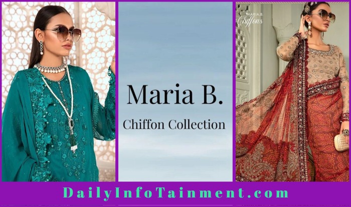 Maria B Unstitched Chiffon Collection 2025 | Dailyinfotainment