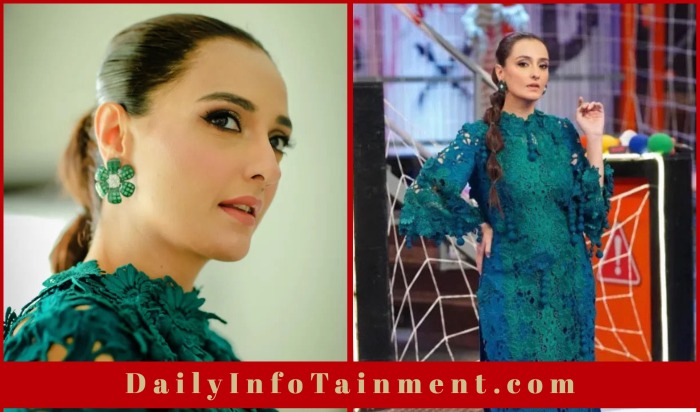 Momal Sheikh is a Mesmerizing Beauty in Green Outfit | Dailyinfotainment