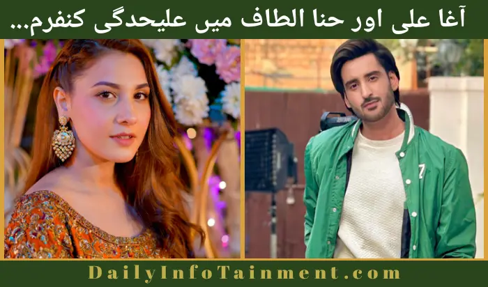 Agha Ali and Hina Altaf Divorce Confirmed - Watch Video | Dailyinfotainment